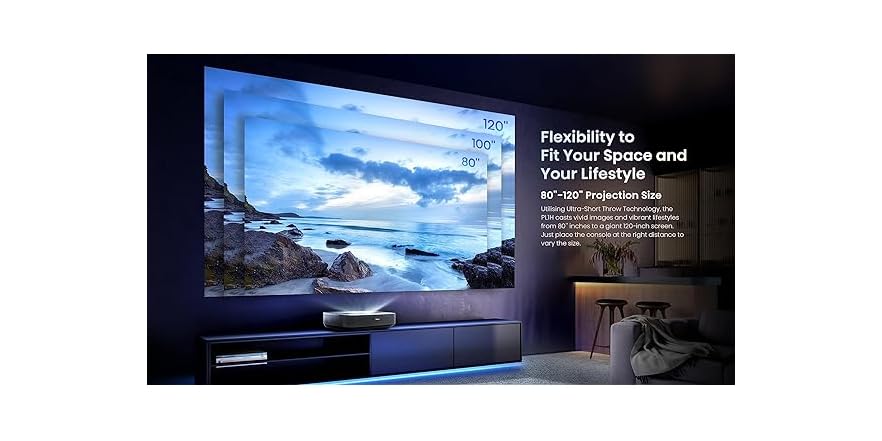 Hisense PL1 Ultra Short Throw Home Theater Smart Projector