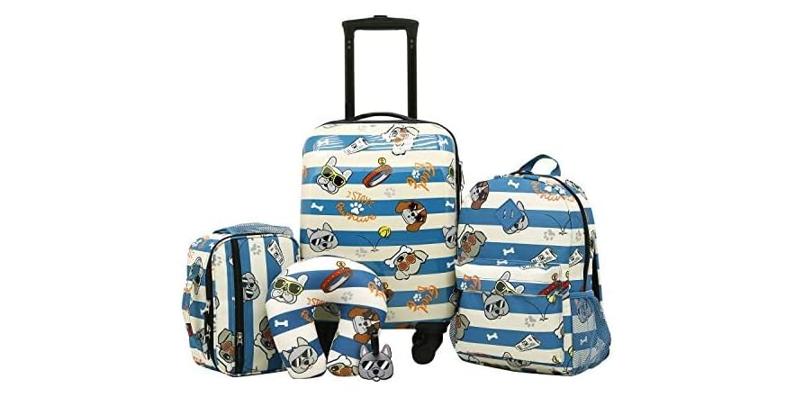 Travelers Club 5-Piece Kids Luggage Set