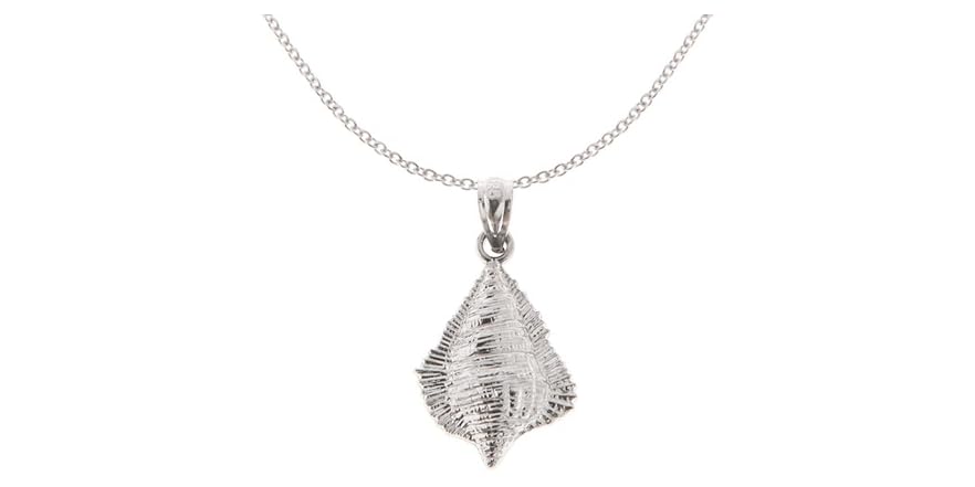 Sterling Silver Shell Pendant Necklace
