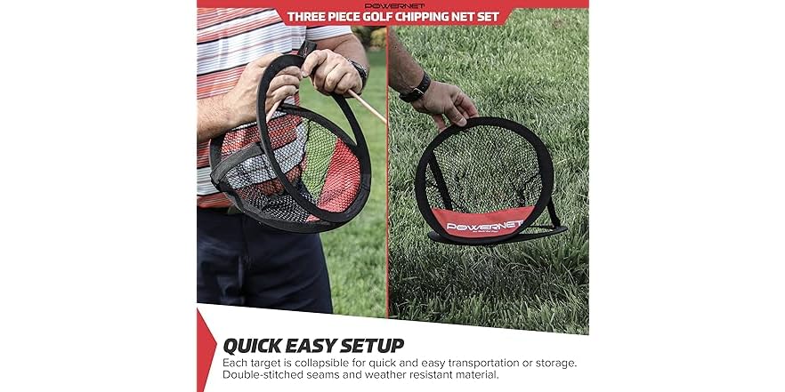 PowerNet 3 Piece Golf Chipping Net Set