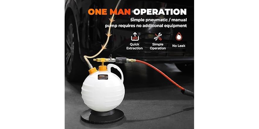 FOUR UNCLES 6L Pneumatic/Manual Oil Extractor Pump
