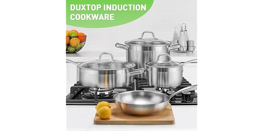 Stainless Steel 17PC Cookware Set