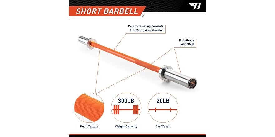 Bionic Body Short Olympic Barbell Set