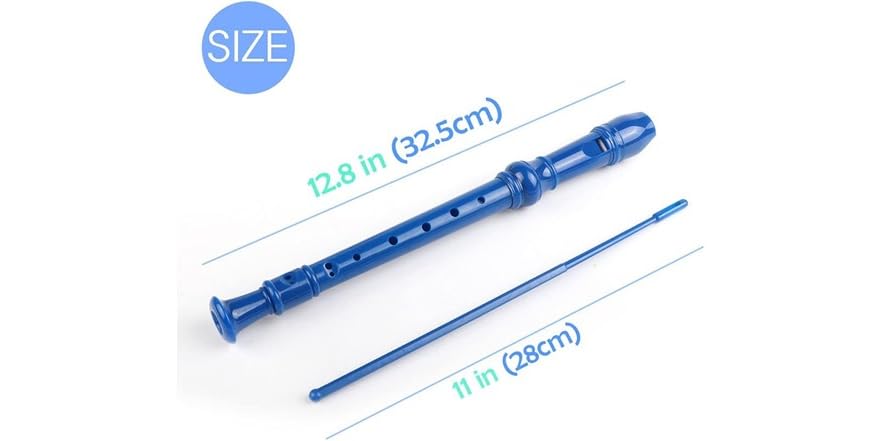 2 Pack German Style Soprano Recorder Set