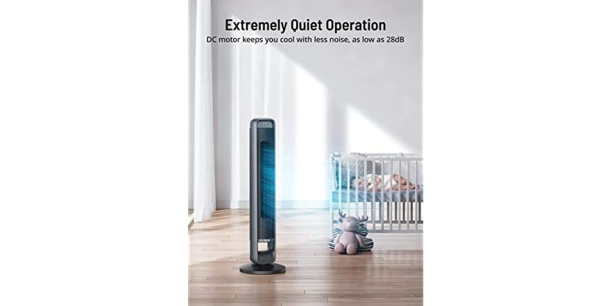 PARIS RHONE Tower Fan with Remote (Open Box)