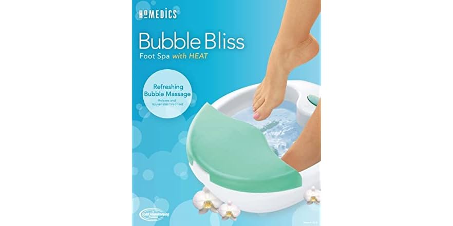 Homedics Foot Bubbler w/ Heat New/Open Box