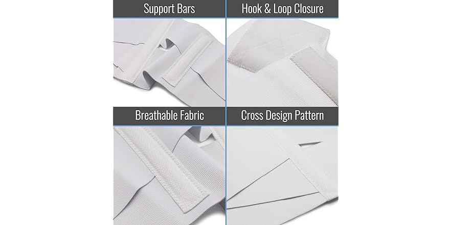 DMI Large Elastic Back Support Brace wit