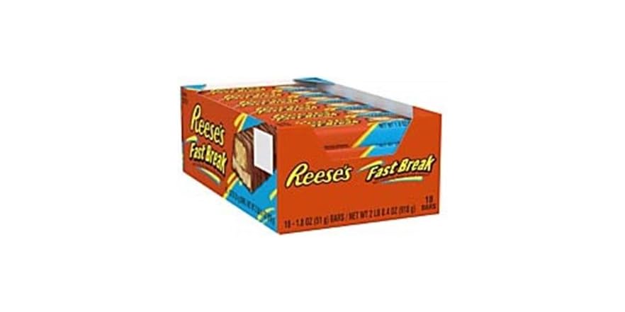 (18PK) REESE'S FAST BREAK Chocolate Peanut Butter Bars