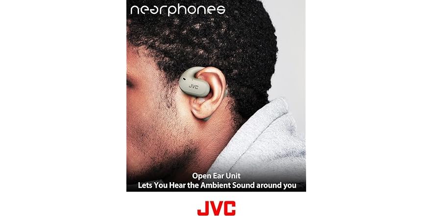 (NEW) JVC Nearphones Open Ear True Wireless Earbuds