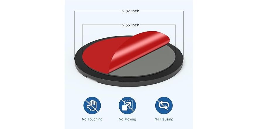 DLMLEXH Adhesive Dashboard Mounting Disk