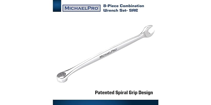 MichaelPro 8-piece SAE Combination Wrench Tool Set