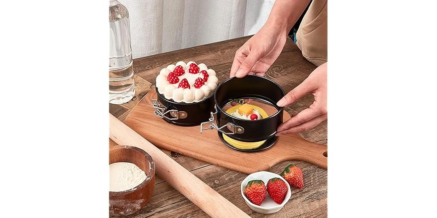 8 Pack 4" Springform Mini Pans