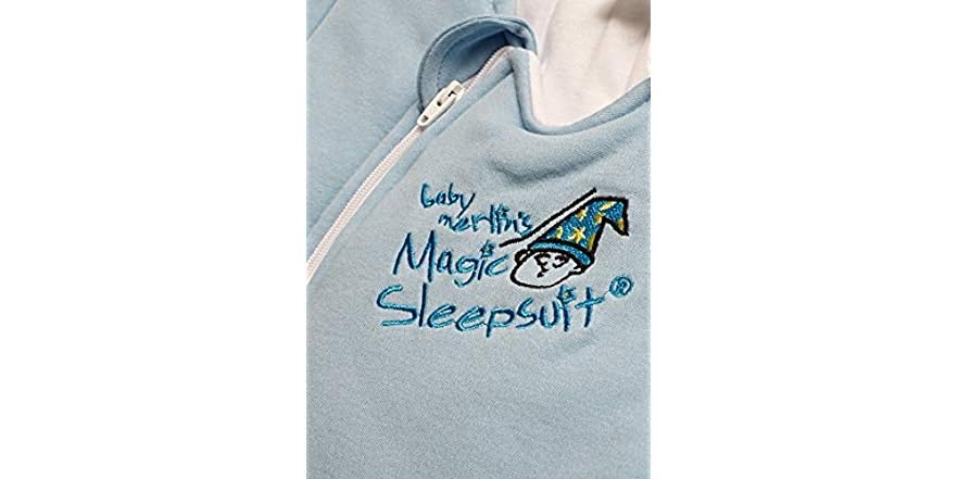 Baby Merlins Magic Sleepsuit Cotton Blue