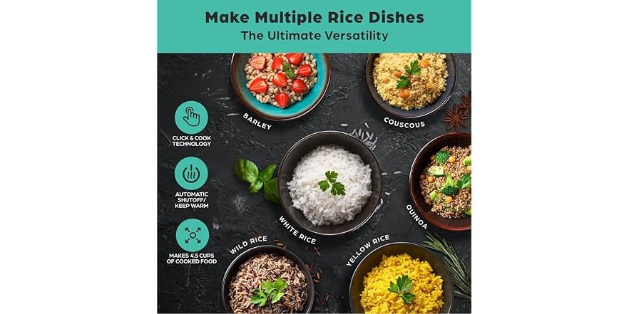 Rice Robot Personal Rice Cooker 1 Quart (Open Box)