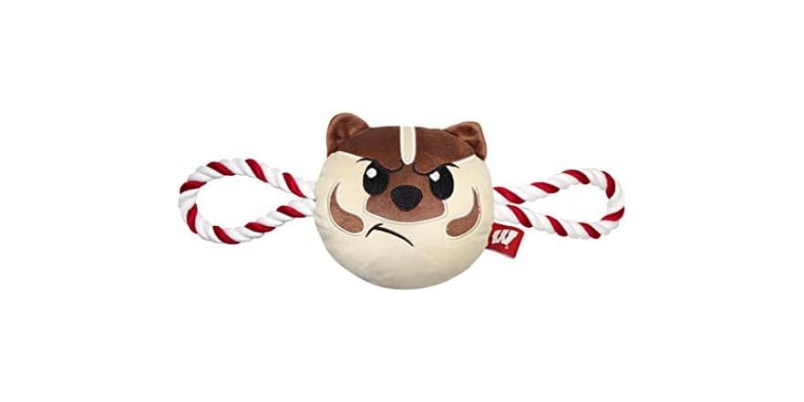Wisconsin Badgers Nylon Mascot Dog Toy