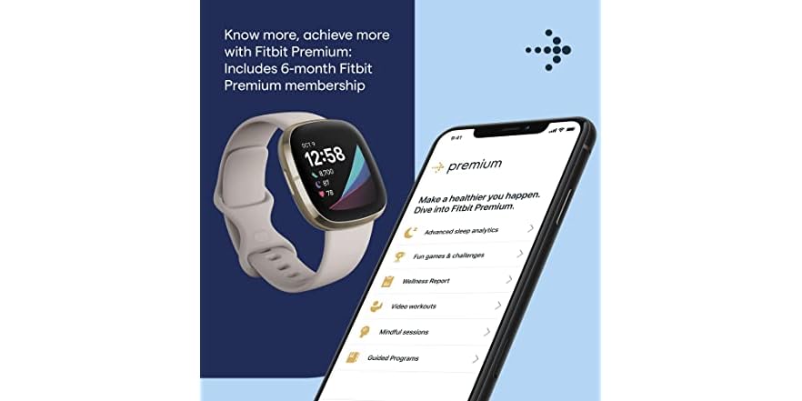 FITBIT FITBIT FB512SRSG Fitbit Sense Advanced Smartwat (Open Box)
