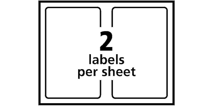 Avery Half-Sheet Printable Shipping Labels