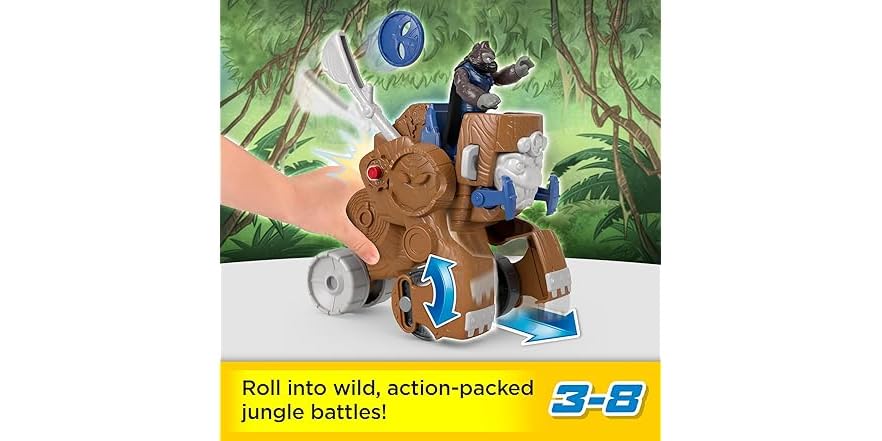 Toy Monkey Catapult Poseable Figure Set