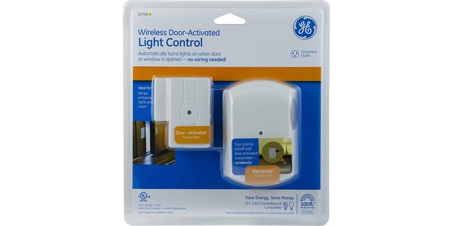 GE Wireless Door-Activated Light Control (2-Pack)