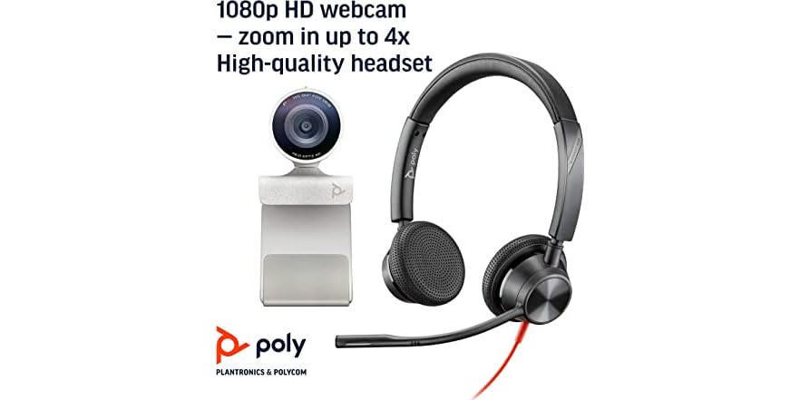 Poly Studio P5 Webcam with Headset Kit