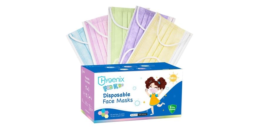 Hygenix Kids Disposable Masks (50 count)