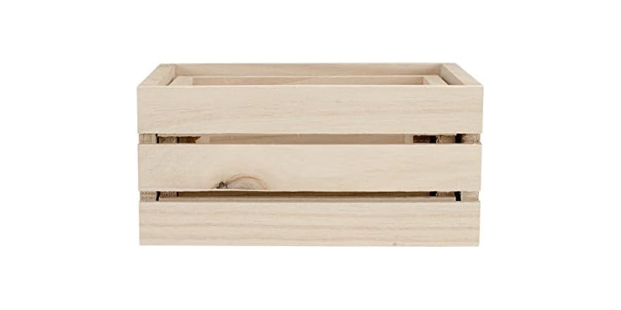 Multicraft Imports Mini Wood Crate Caddy