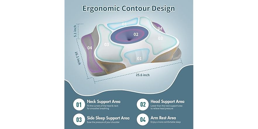 HAMYODO cervical neck pillow