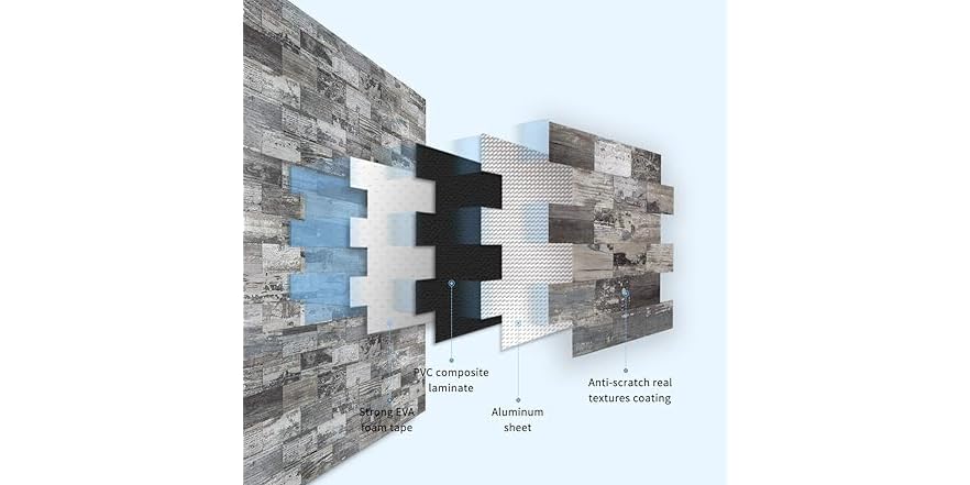Art3d Wall Panel Wood Green 5-Pack