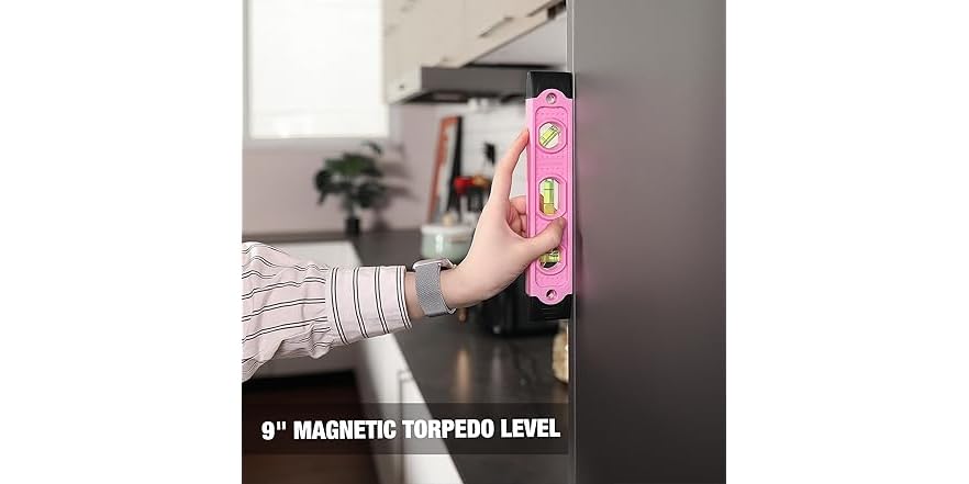 WORKPRO Pink Tool Set - 100 Pieces Pink Tool Kit