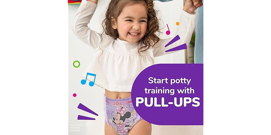 Pull-Ups Girls' Potty Training Pants, Size 3T-4T Training Underwear