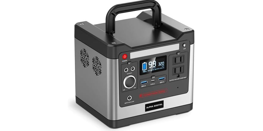 ALPHA DIGITAL 320W Outdoor Portable Power Station