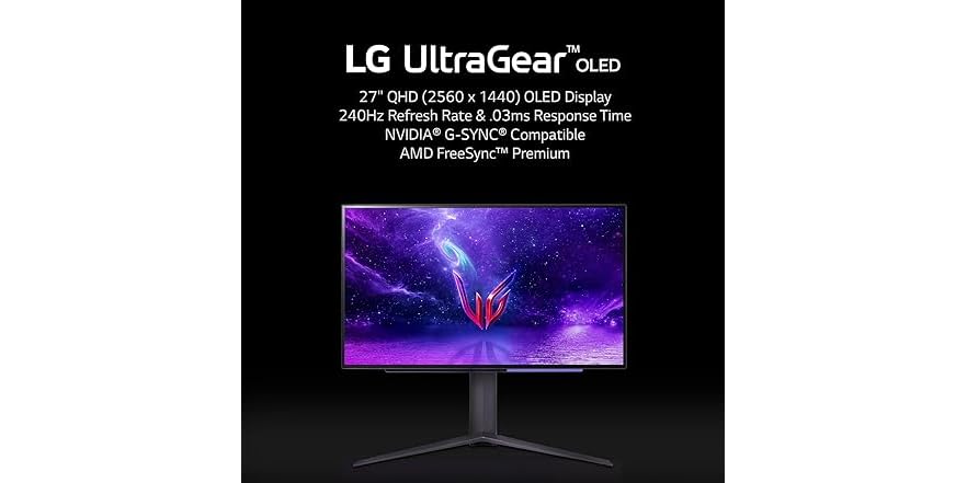 LG 27" UltraGear OLED QHD Gaming Monitor