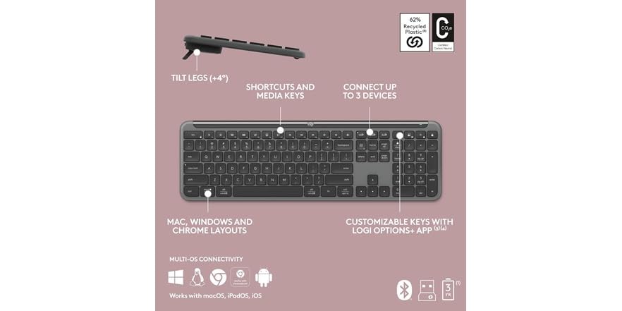 Logitech MK955 Signature Slim Wireless Combo