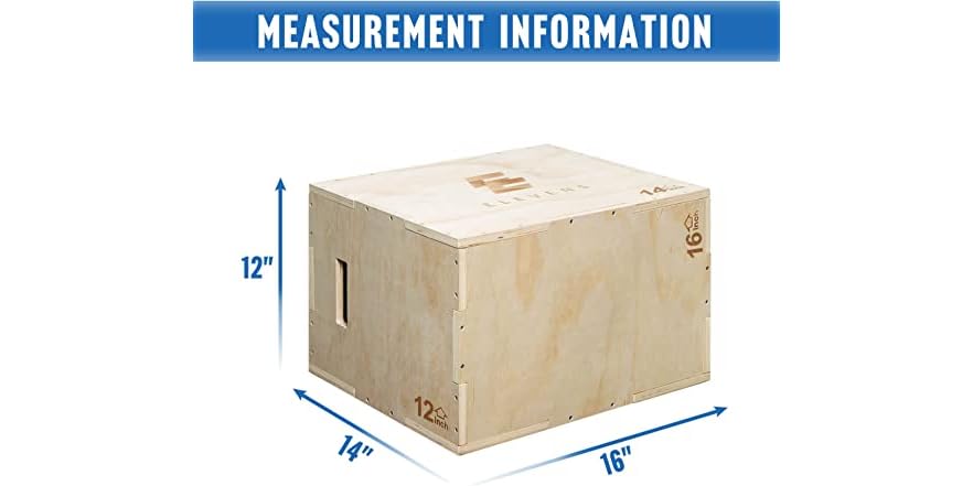 Elevens 3 in 1 Wooden Plyo Box Jump Box