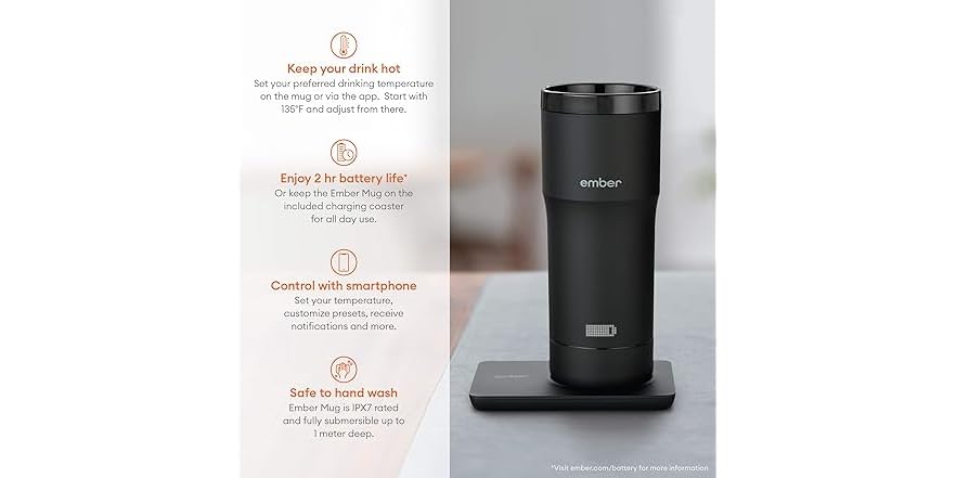 Temperature Control Travel Mug, 12oz