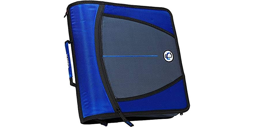Case-it Mighty Zip Tab 3" Zipper Binder