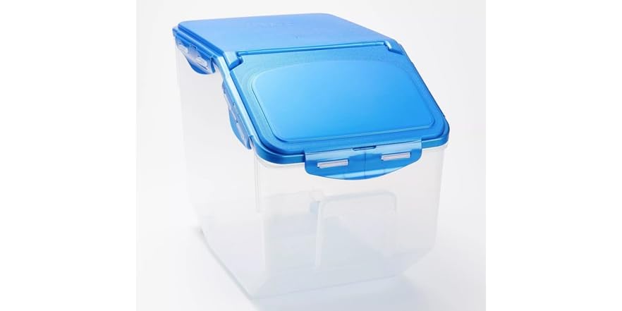 LocknLock XL Flip Top Storage Bin w/Wheels