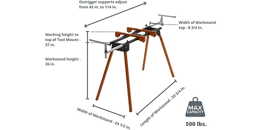 BORA Heavy Duty Folding Stand w/ Wheel Kit