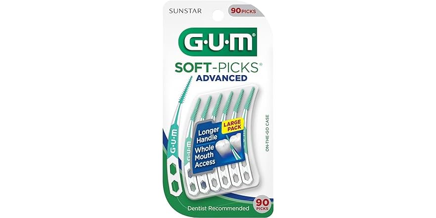 GUM Soft-Picks Advanced Dental Picks, 90ct