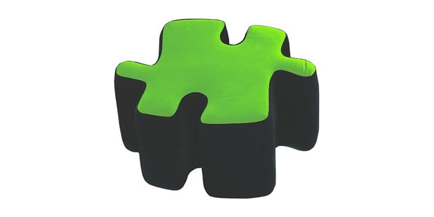 Puzzle Ottoman - Black & Green