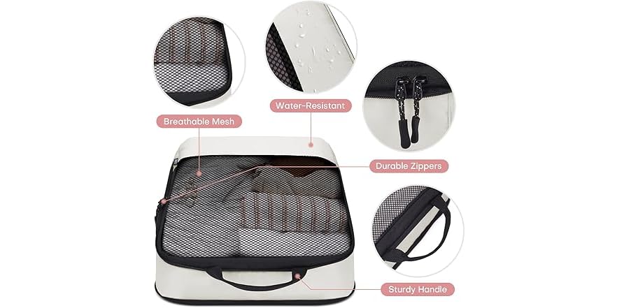 4 Pack Compression Packing Cubes