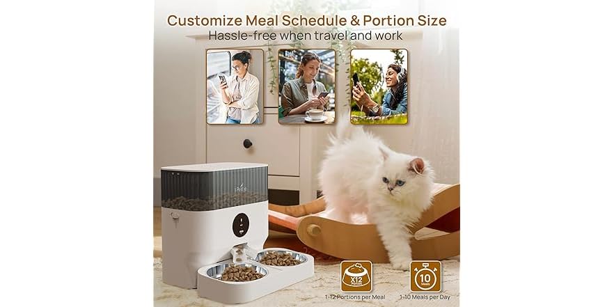 iPettie W5 5L Automatic Pet Feeder, WIFI