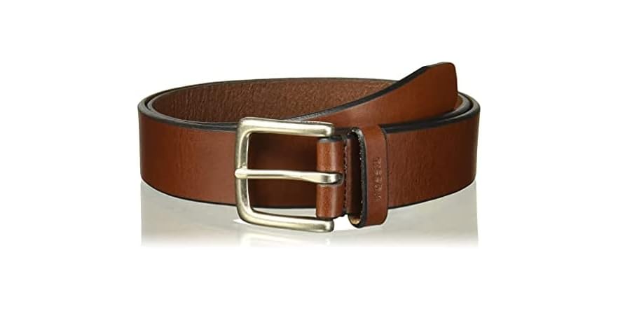 Fossil Men's Joe Leather Casual Jean Every Day Belt, Size 32, Brown
