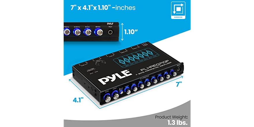 Pyle 7 Band Parametric Equalizer