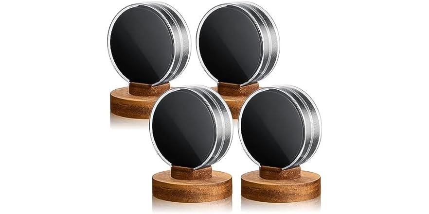 4Pc Acrylic Hockey Puck Display Case