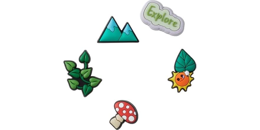 Crocs Jibbitz 5-Pack Explore Shoe Charms