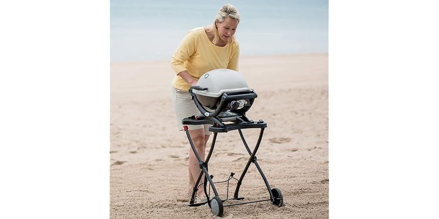 Weber Q Portable Cart, Black, for Q 1000 and 2000