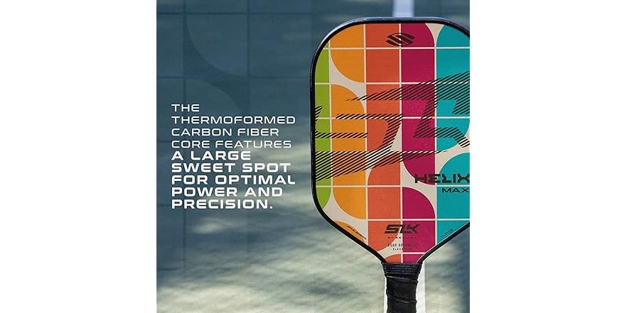 SLK Helix Pro Pickleball Paddle | Carbon