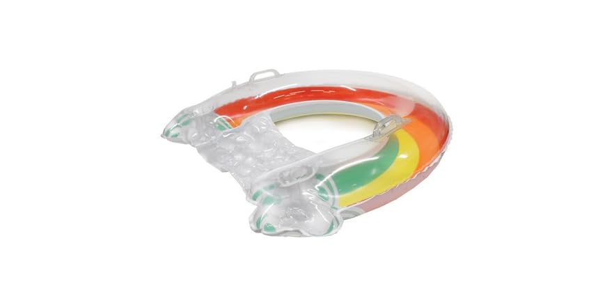Inflatable Rainbow Chair Pool Float