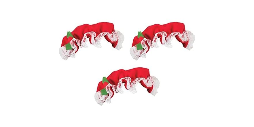 Beistle 3-Pack Mrs. Claus Hats